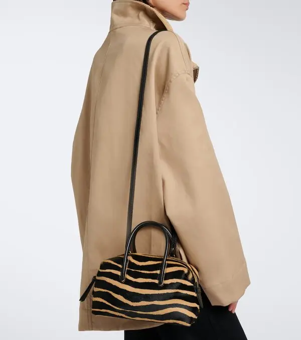 DEMELLIER Stockholm Small Calf Hair Top-handle Bag