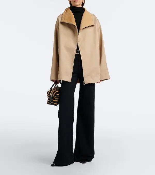DEMELLIER Stockholm Small Calf Hair Top-handle Bag