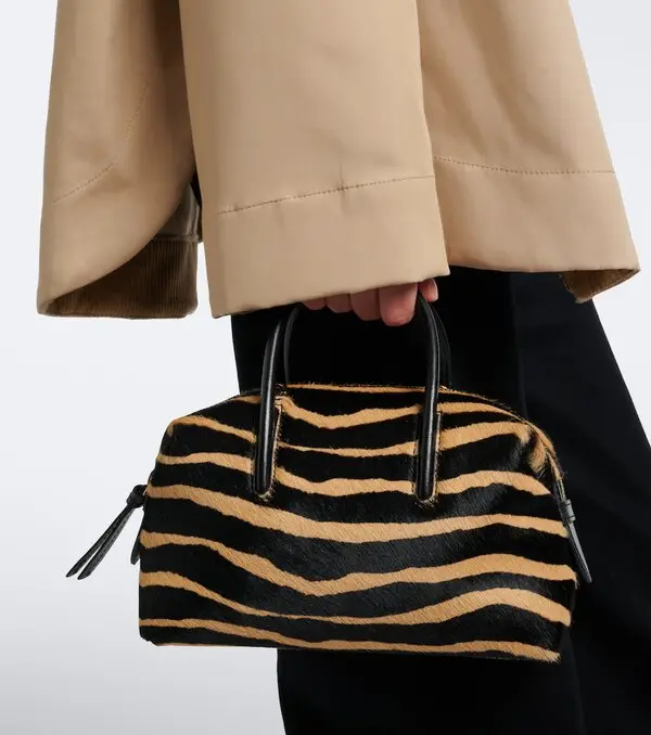 DEMELLIER Stockholm Small Calf Hair Top-handle Bag
