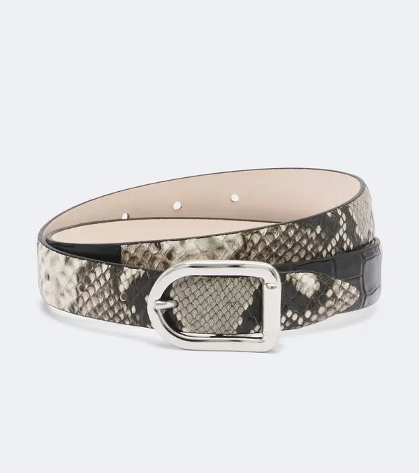 DEHANCHE Mija Snake And Croc-effect Leather Belt