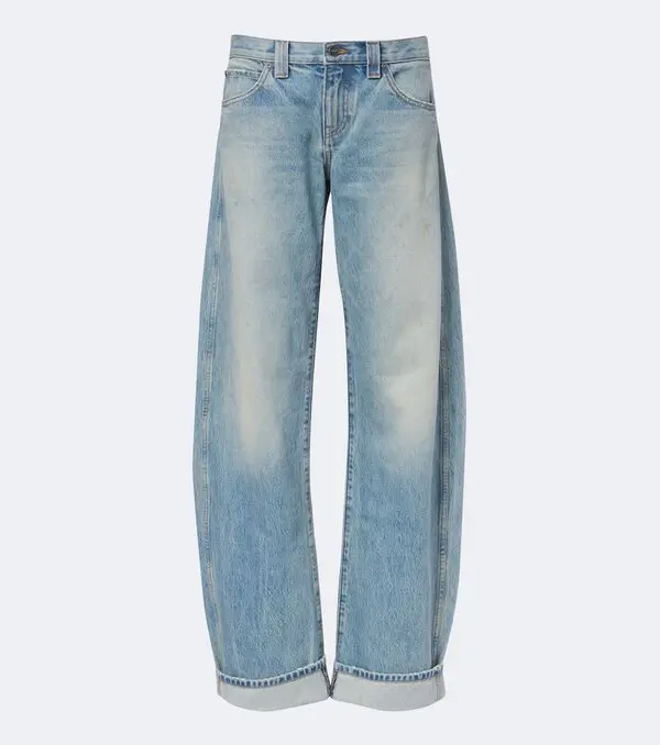 Khaite Karo Faded Barrel-leg Jeans