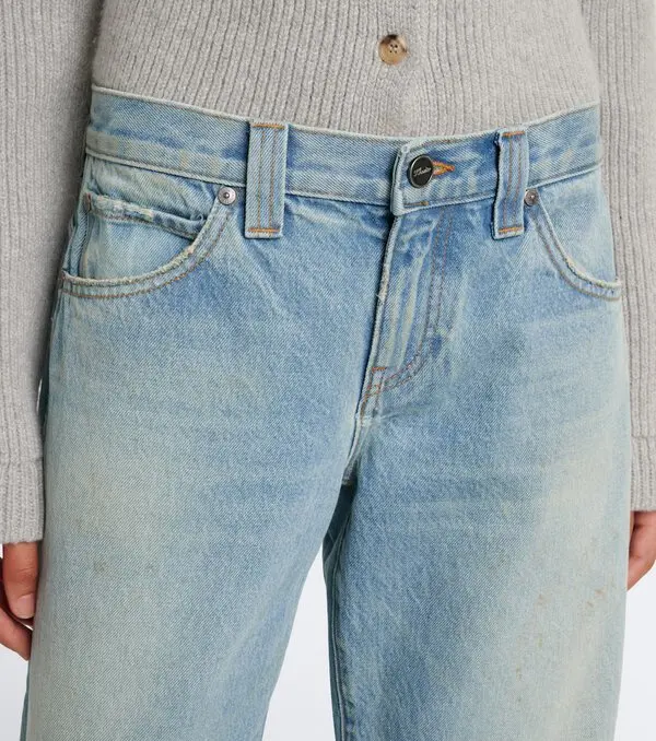 Khaite Karo Faded Barrel-leg Jeans
