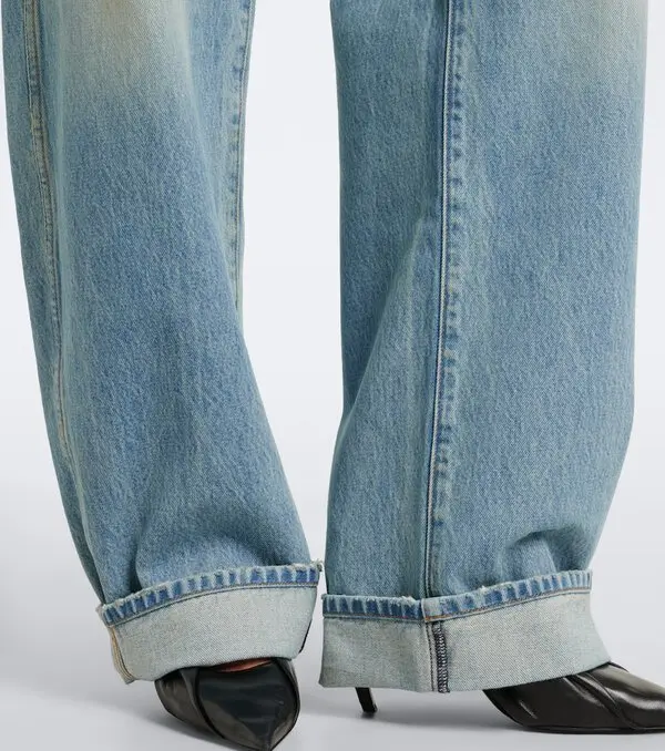 Khaite Karo Faded Barrel-leg Jeans