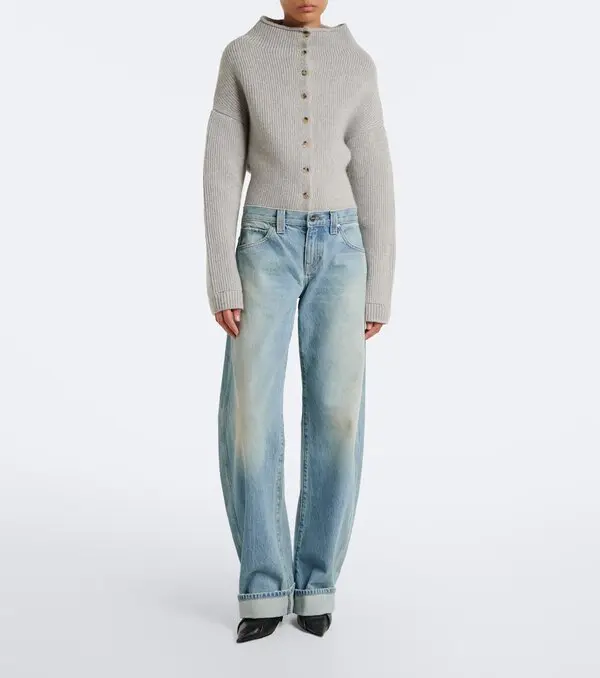 Khaite Karo Faded Barrel-leg Jeans
