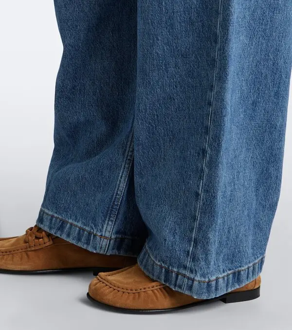 Loewe Draped Wide-leg Jeans