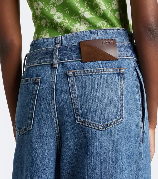 Loewe Draped Wide-leg Jeans