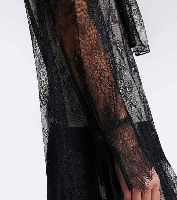 Erdem Bow-detail Floral Lace Blouse