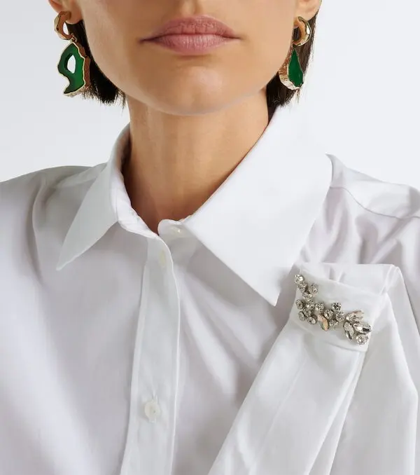 Erdem Embellished Drop Earrings
