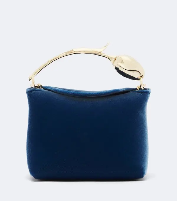 Erdem Bloom Micro Velvet Top-handle Bag