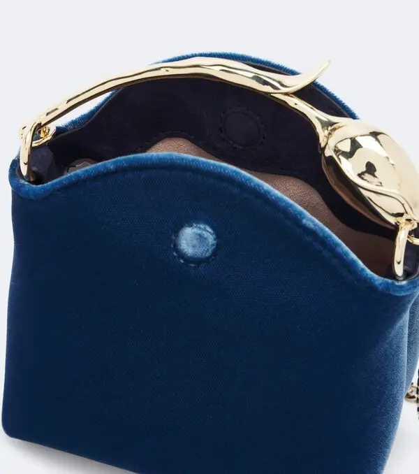 Erdem Bloom Micro Velvet Top-handle Bag