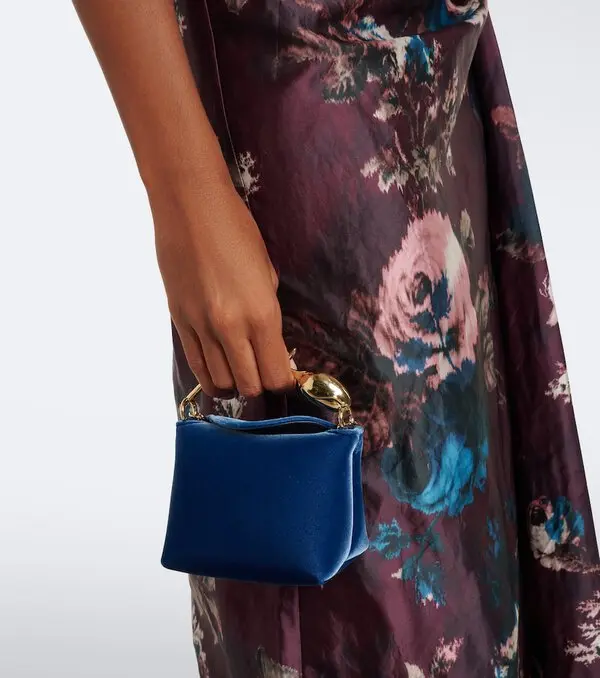 Erdem Bloom Micro Velvet Top-handle Bag