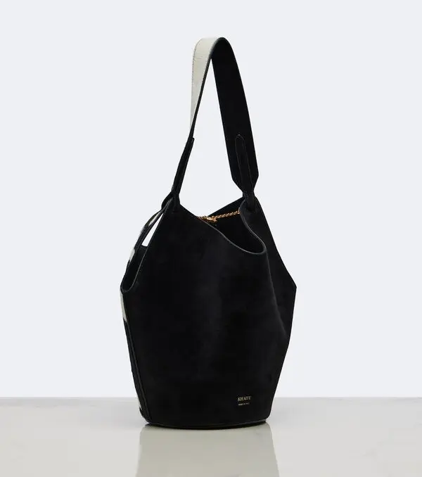 Khaite Lotus Mini Calf Hair And Suede Tote Bag - Multicoloured