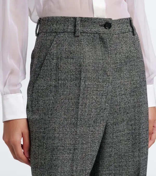 Dolce & Gabbana Virgin Wool Straight Pants