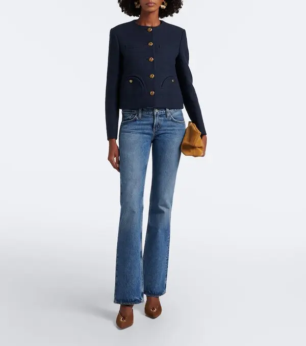 Veronica Beard Rochelle Embellished Suede Mules