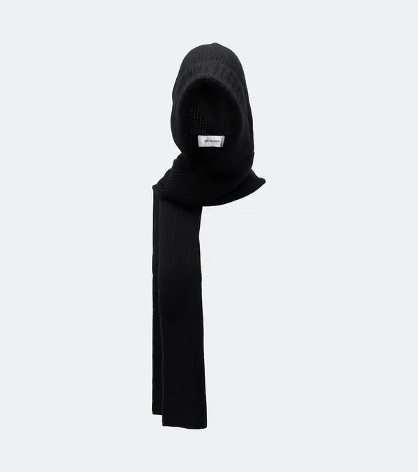 YVES SALOMON Wool And Cashmere Hood - Black