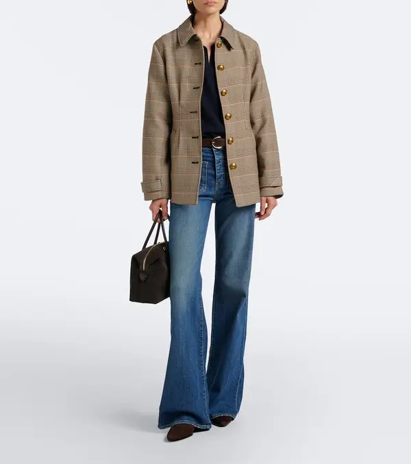 Veronica Beard Severine Prince Of Wales Check Jacket