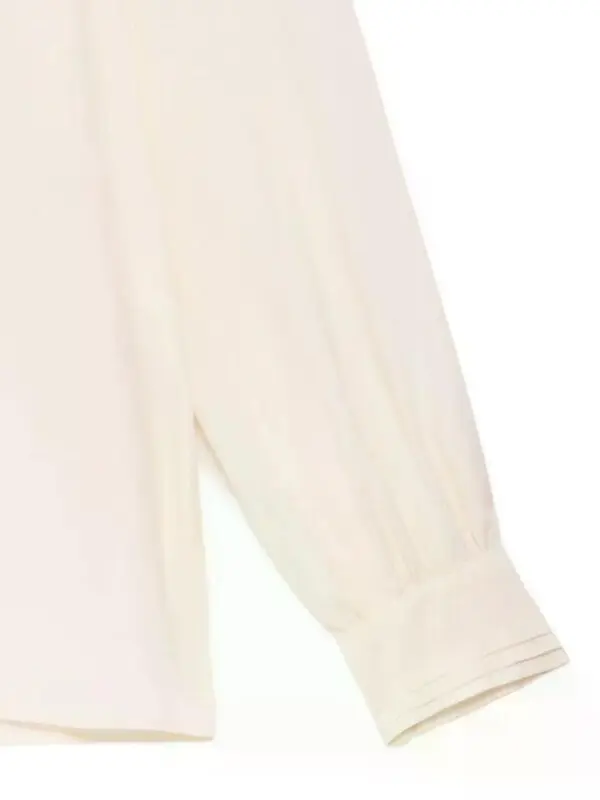 Malìparmi Ruffled Silk-blend Shirt