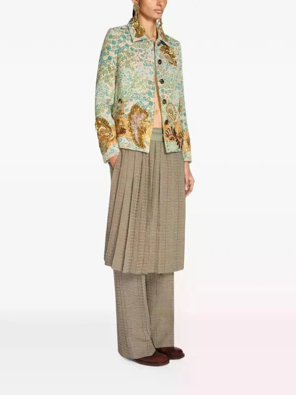Dries Van Noten Embroidered Floral Blazer