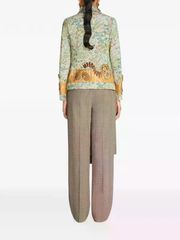 Dries Van Noten Embroidered Floral Blazer