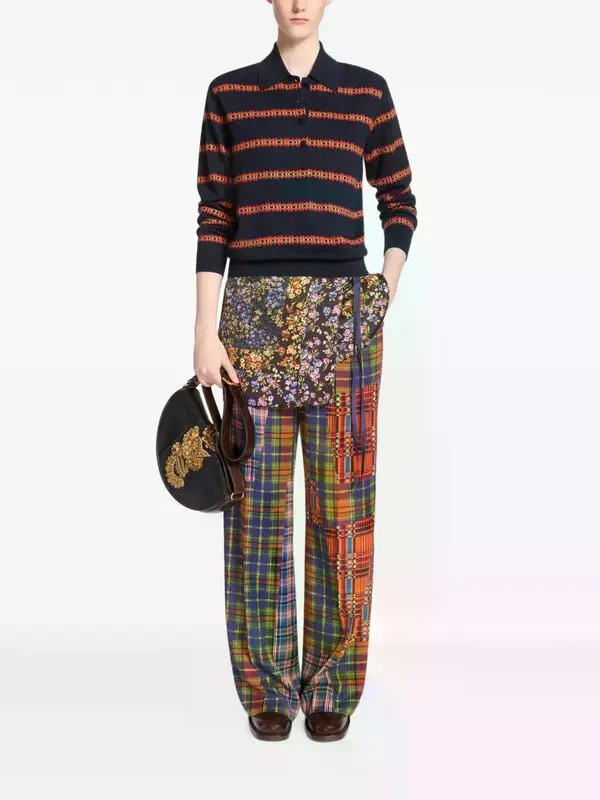 Dries Van Noten Striped Wool Polo