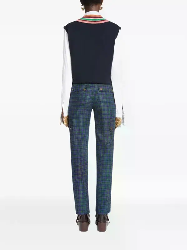 Dries Van Noten Slim-leg Cotton Flannel Pants