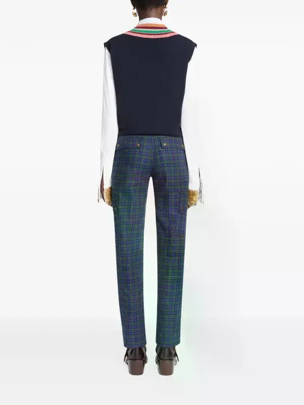 Dries Van Noten Slim-leg Cotton Flannel Pants