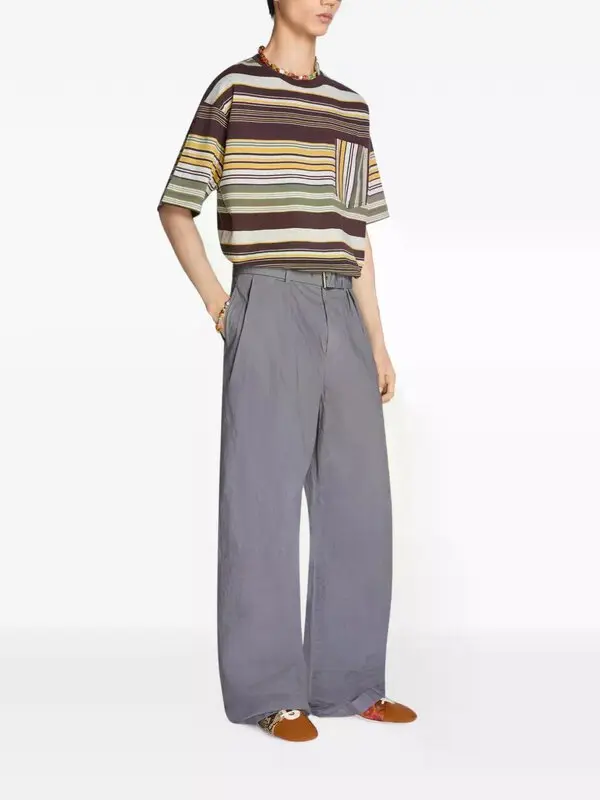 Dries Van Noten Belted Overdyed Pants