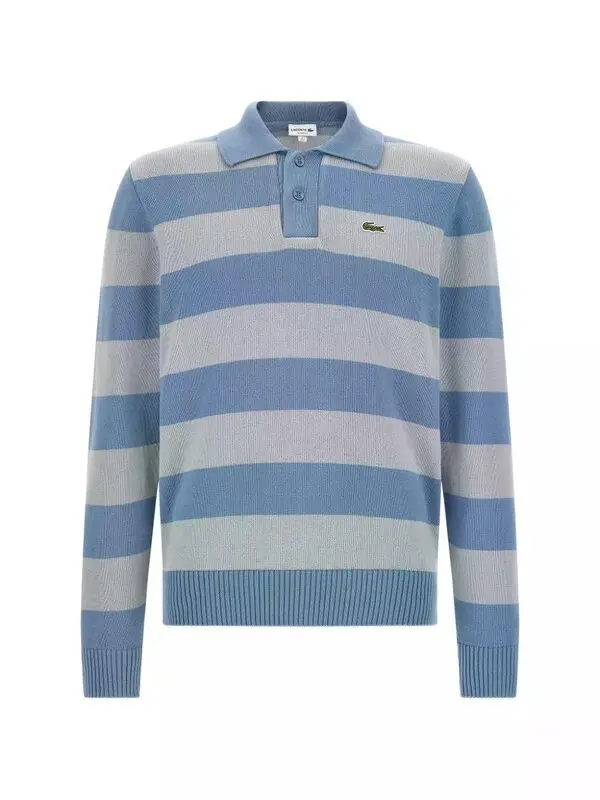 Lacoste Striped Long-sleeve Polo Shirt