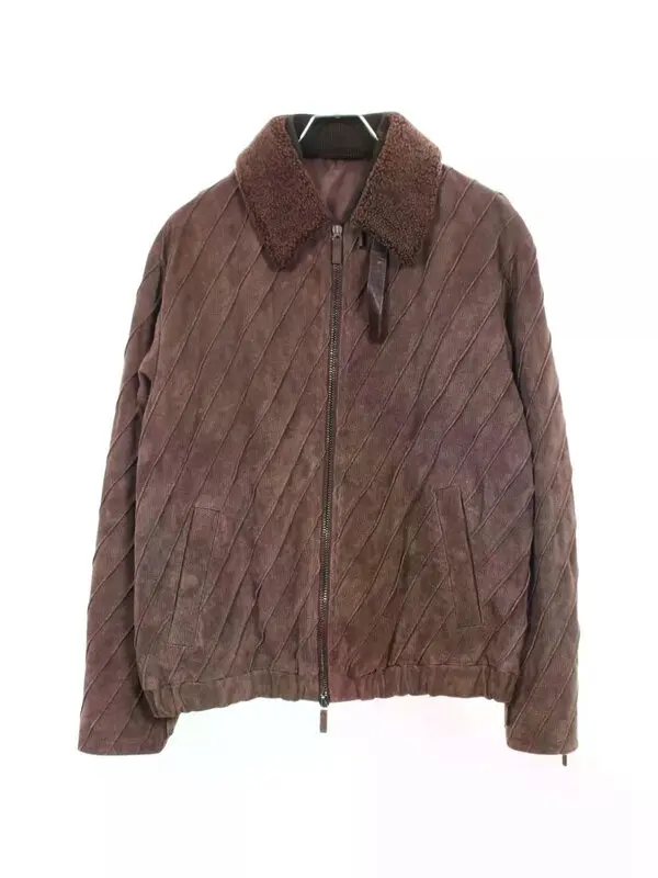 Giorgio Armani 2010s Textured Zip-up Jacket