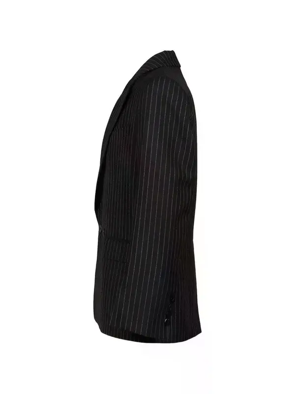ERNEST W. BAKER Double-breasted Pinstripe Blazer