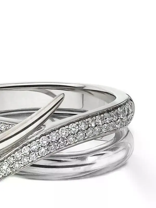 SHAUN LEANE Interlocking Diamond Ring Set
