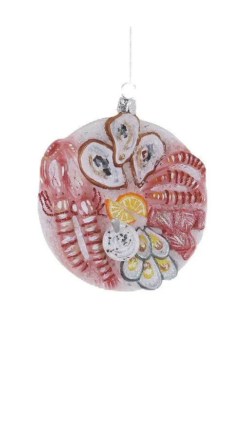 CODY FOSTER & CO Seafood Tray Ornament - Multi