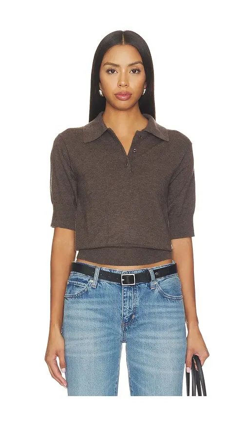 Eterne Journey Cashmere Jersey Short Sleeve Top