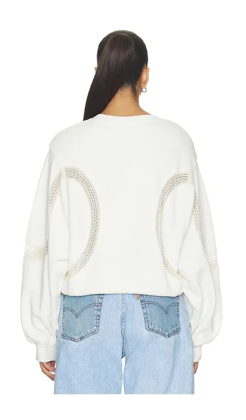 Free People Love Lace Sweatshirt In . Also