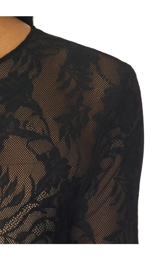 Norma Kamali Long Sleeve Crew Flared Gown In . Also