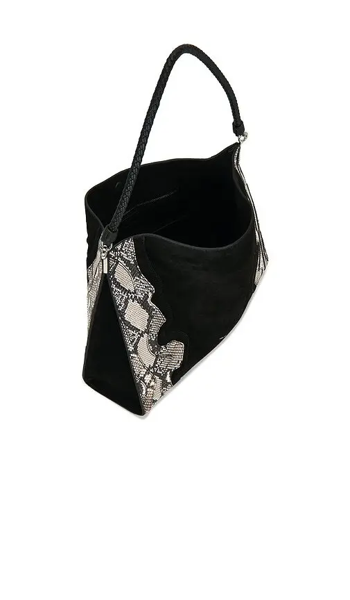 Veronica Beard Snake Embossed Vida Hobo Bag