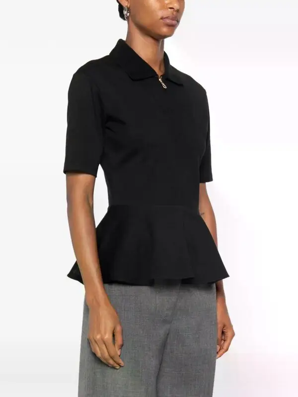 Sandro Zip-fastening Polo Top