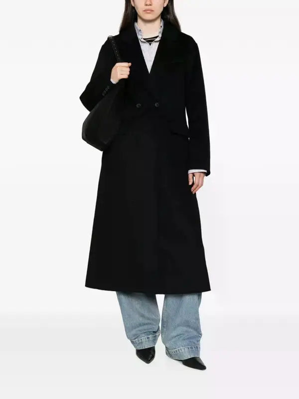 Sandro Stud-embellished Double-breasted Coat