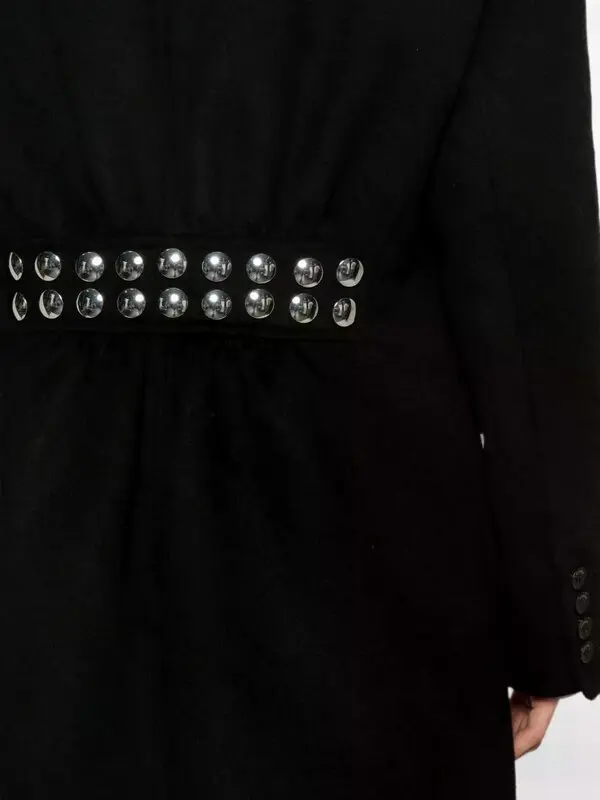 Sandro Stud-embellished Double-breasted Coat