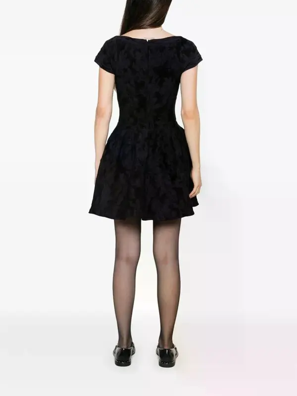 Sandro Floral-pattern Mini Flared Dress
