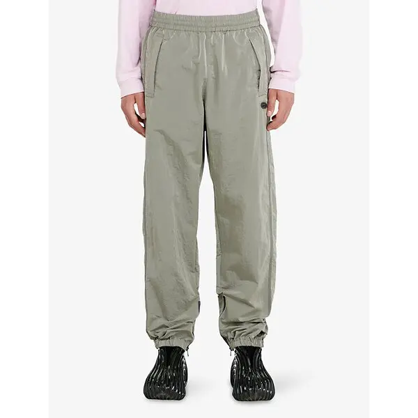 DIESEL® Logo-patch Crinkle Nylon Trousers