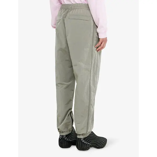 DIESEL® Logo-patch Crinkle Nylon Trousers