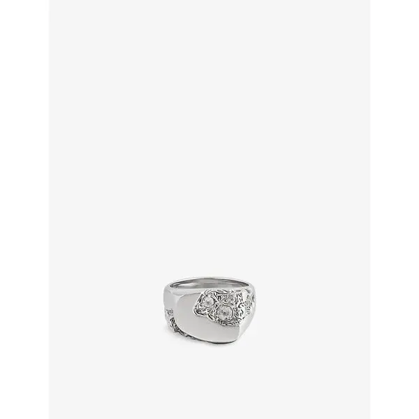 CLOCKS AND COLOURS Meltdown Topaz And 925 Sterling Ring - Silver