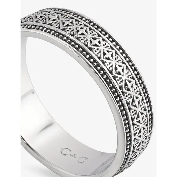 CLOCKS AND COLOURS Sequence Stainless Steel Ring