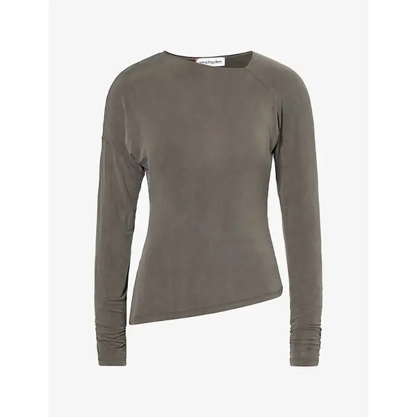 PEACHY DEN Kylie Long-sleeve Woven Top