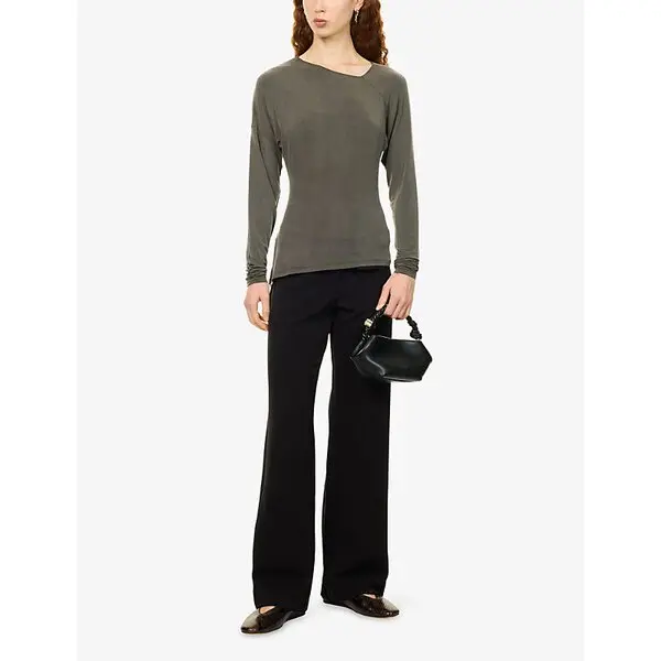 PEACHY DEN Kylie Long-sleeve Woven Top