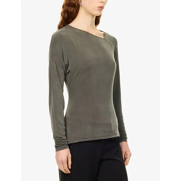 PEACHY DEN Kylie Long-sleeve Woven Top