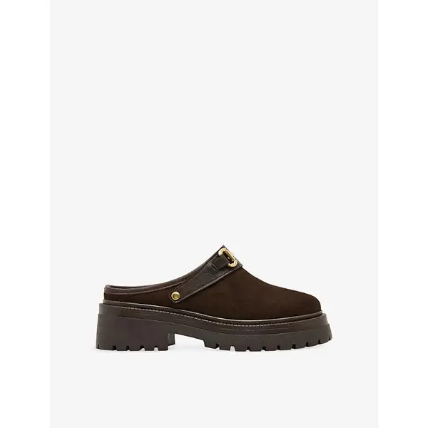 Steve Madden Erba Suede Mules - Brown