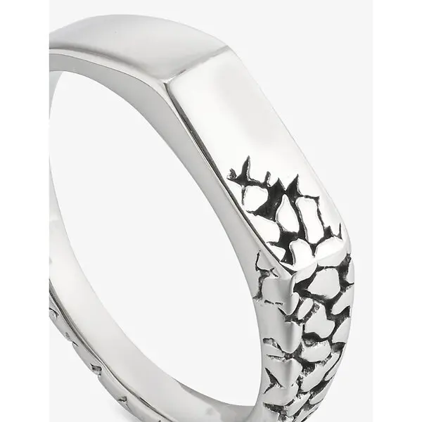 CLOCKS AND COLOURS Scorched Earth Stainless Steel Ring