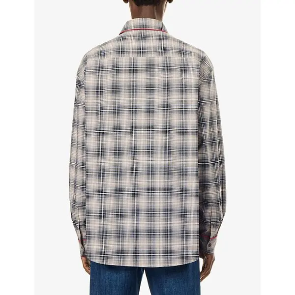 Marni Classic Check Spread-collar Cotton Shirt